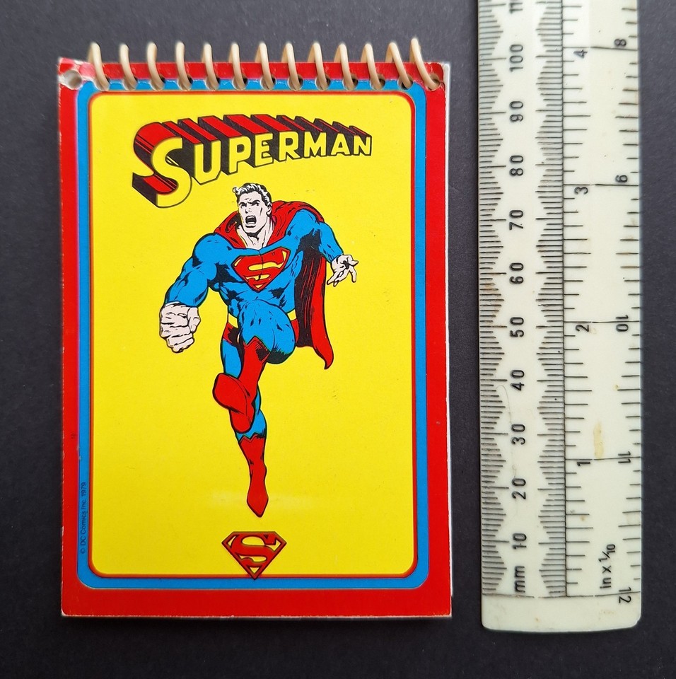 Superman: Vintage 1979 Small 7 x 10 cm Spiral-bound Memo Pad/Notebook ...