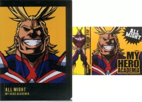 My Hero Academia All Might A4 Clear File & A5 Sticker Set Ichiban Kuji ...