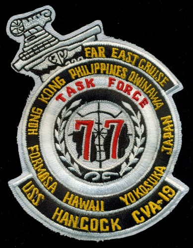USN USS Hancock CVA-19 Task Force 77 Patch AA-5 | eBay