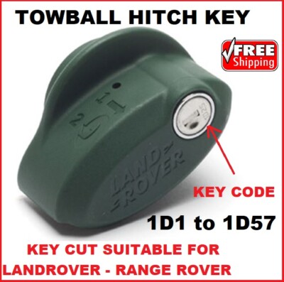 Suitable for Land Rover Range Rover Tow Bar Hitch Lock Keys Cut To Code ...