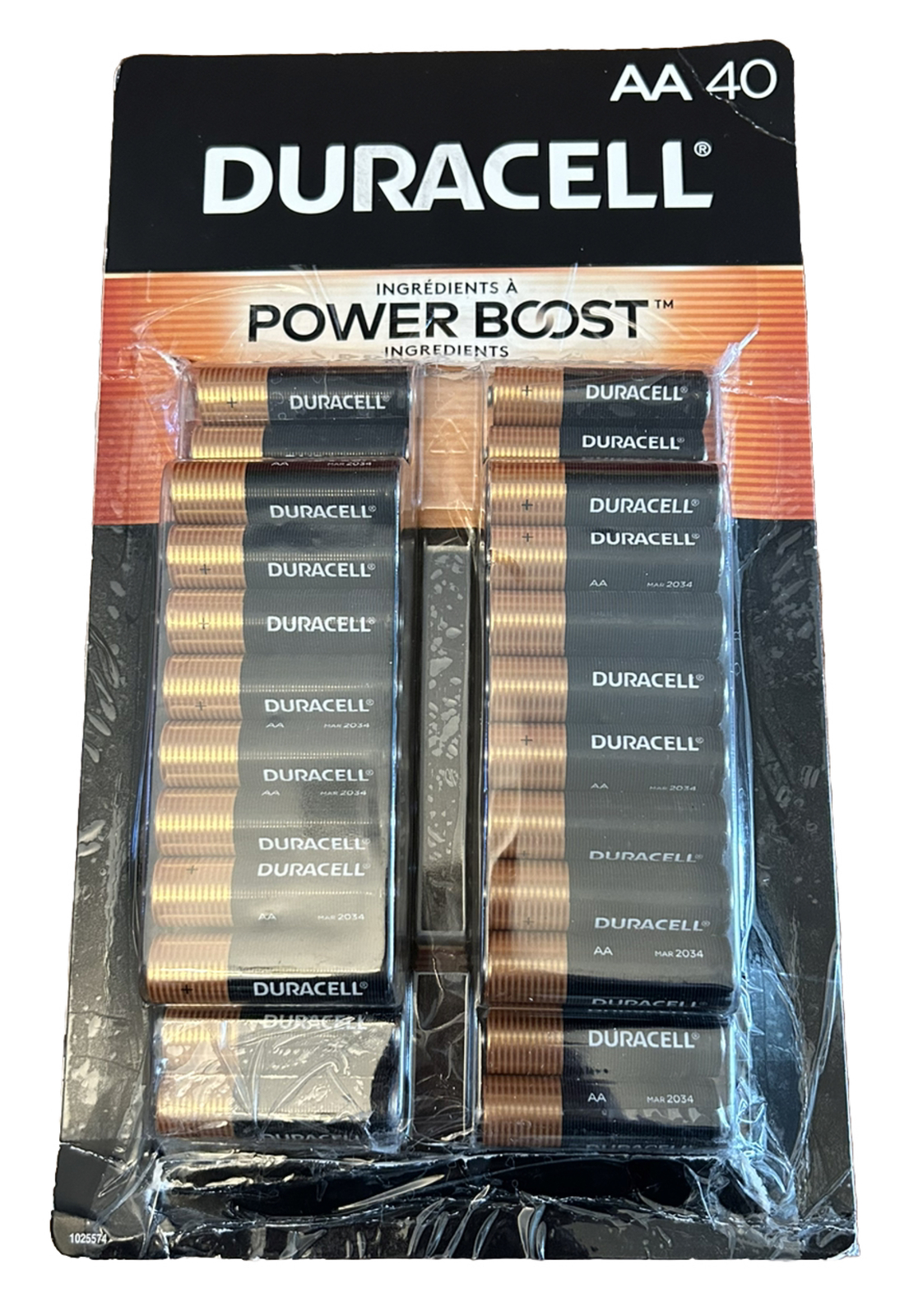 Duracell Power Boost AA Alkaline Batteries Pack of 40 Exp 3/2034 or ...
