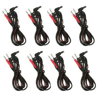 8 TENS Unit Lead Wires FOR INTENSITY 10 TENS 2500 3000 7000 EMS 7500 ...