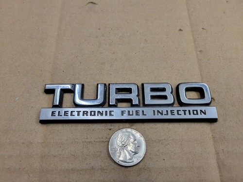 Chrysler OEM 1984-1991 LeBaron Turbo Electronic Fuel injection Emblem ...