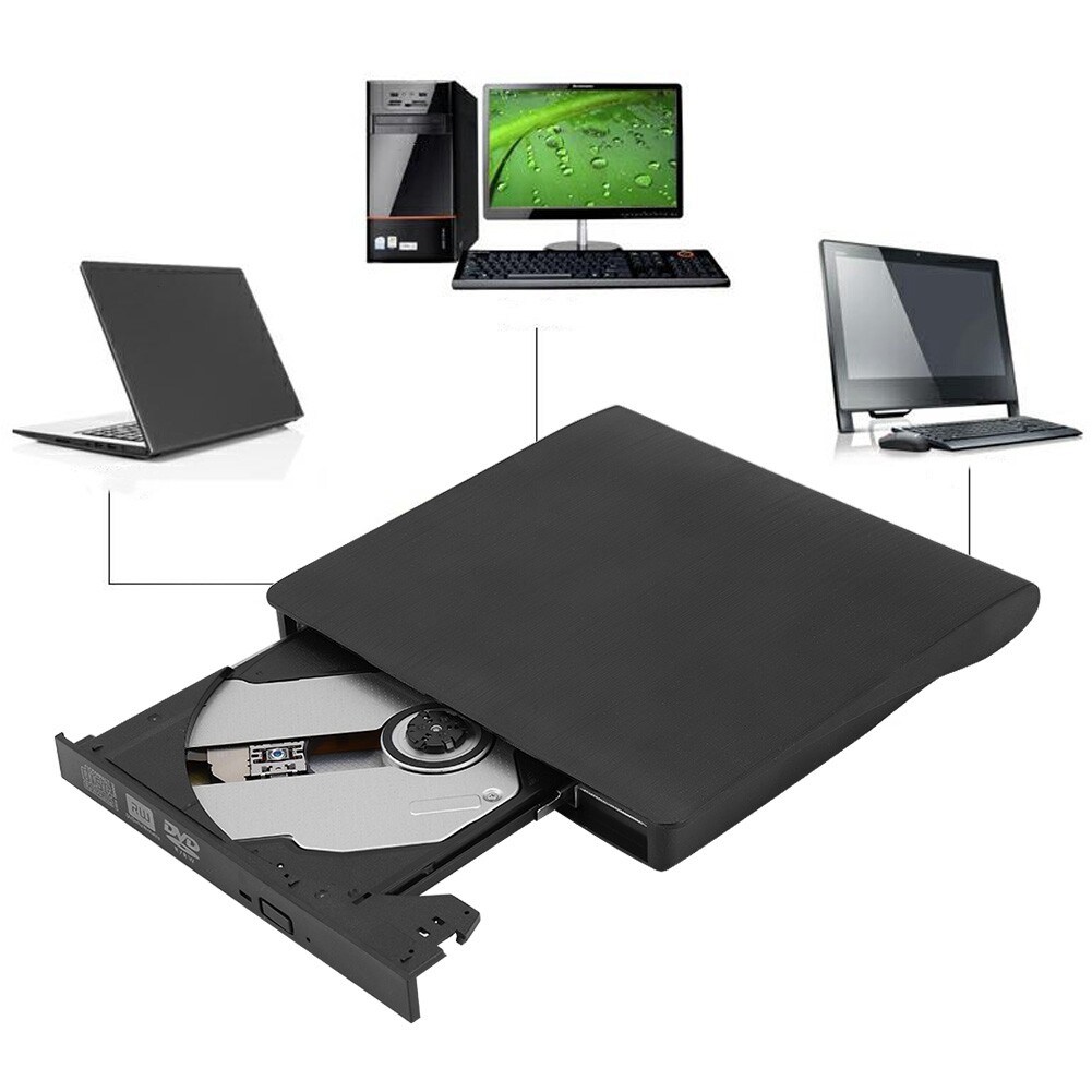 USB3.0 External DVD Recorder Player CD Writer Burner Optical Drive For ...