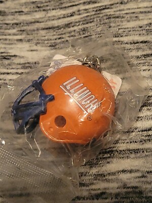 NCAA Big Ten ILLINOIS "Fighting Illini" Football Helmet Keychain ...