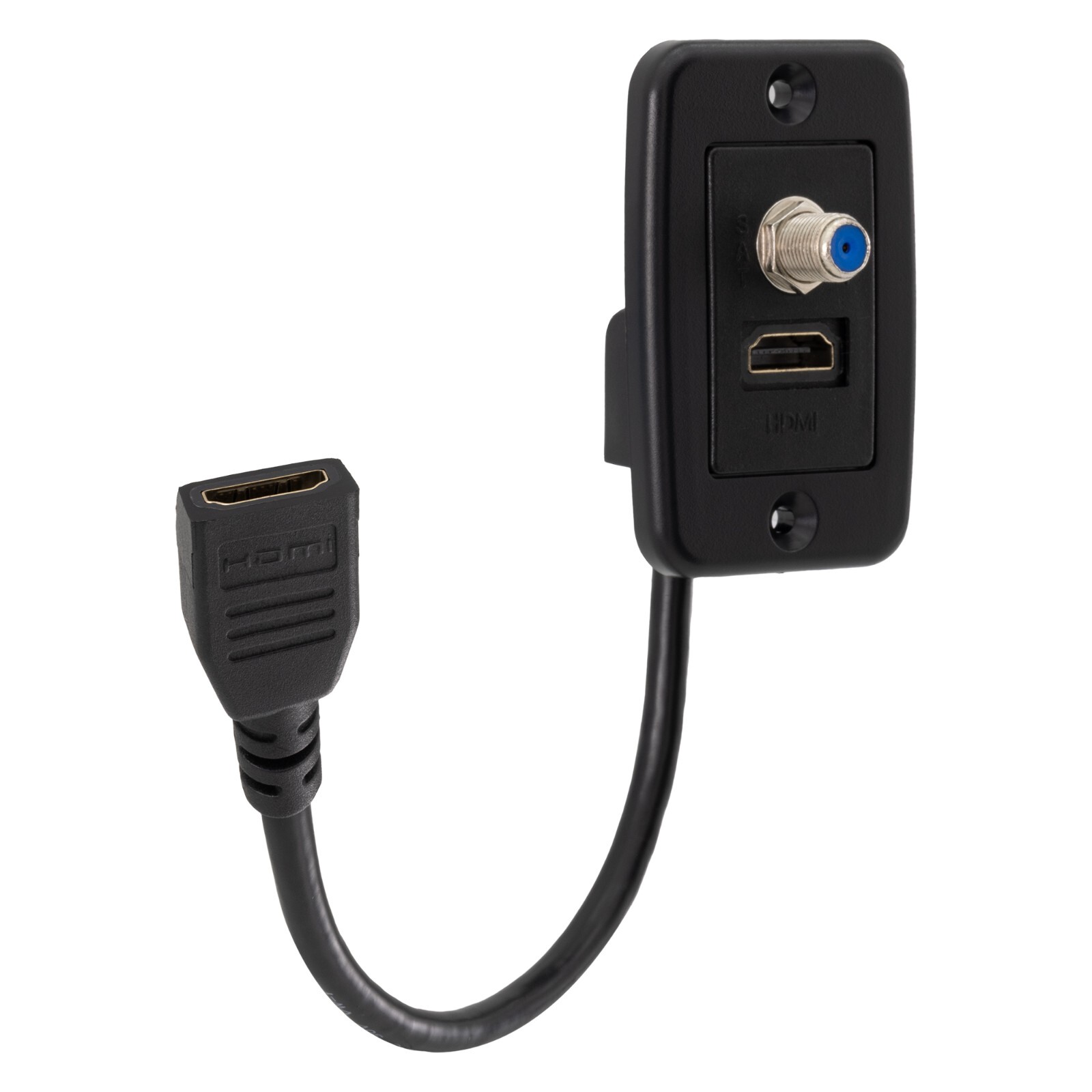 RecPro RV Cable TV Hookup Coaxial Cable Connector and HDMI Wall Plate ...