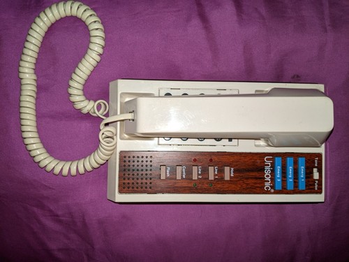 Cool Unisonic Retro Landline Telephone With Fake Wood Trim | eBay