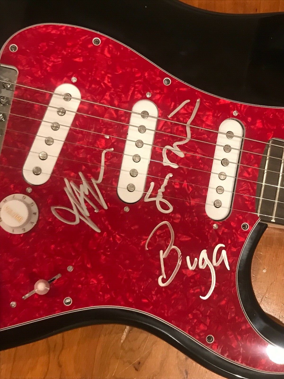 * GENE LOVES JEZEBEL * signed electric guitar *JAY ASTON, RIZZO ...