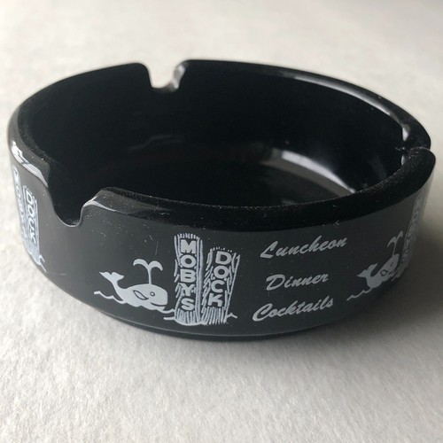 VINTAGE MOBY'S DOCK SANTA MONICA CALIFORNIA BLACK ASHTRAY 3.5 | eBay