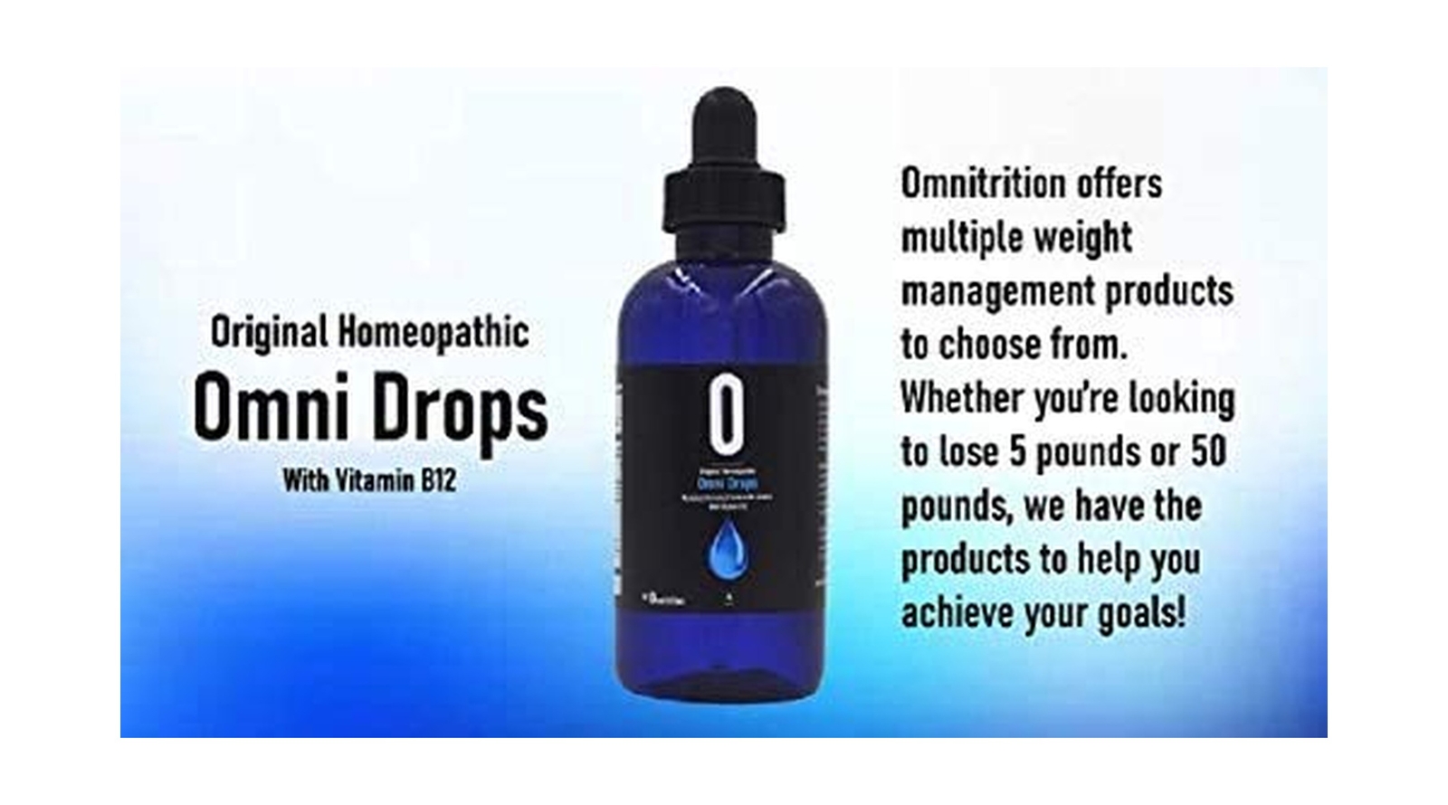 Omni Drops Diet Drops with Vitamin B12 - 4 oz with Program Guide ...