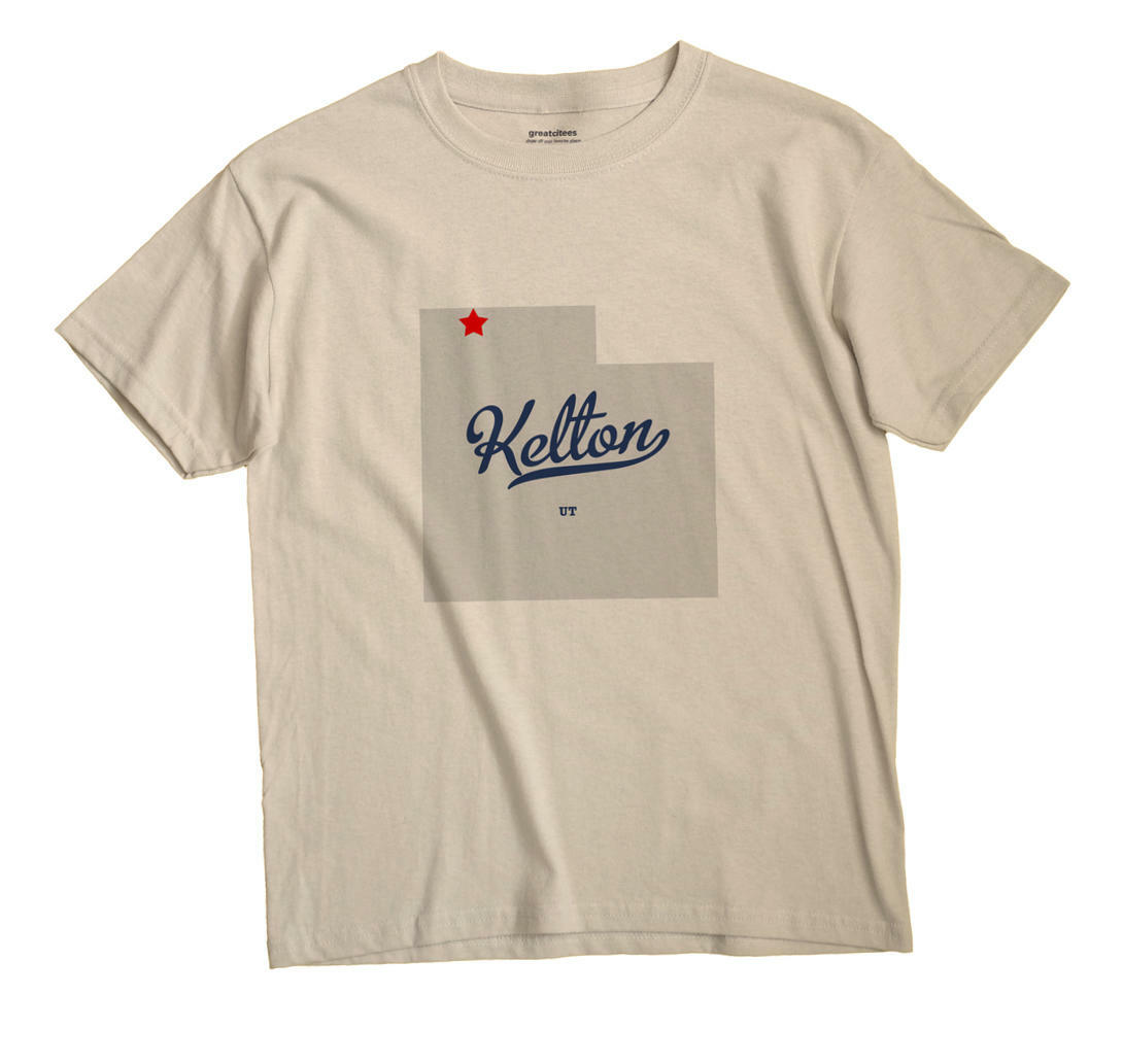 Kelton Utah UT T-Shirt MAP | eBay