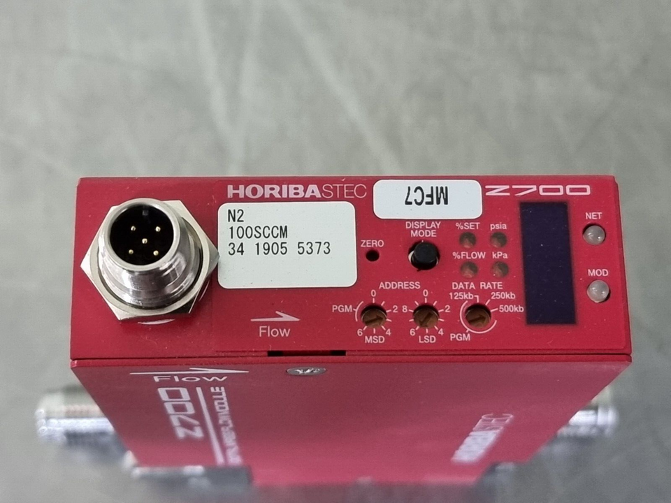 Used HORIBA STEC SEC-Z714 N2 100SCCM MASS FLOW CONTROLLER / MFC VALVE C ...