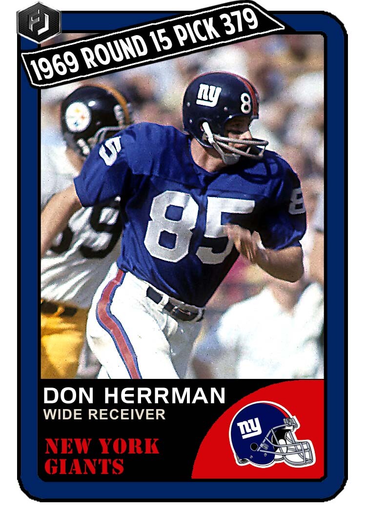 ACEO DON HERRMAN NEW YORK GIANTS CUSTOM HAND MADE ART CARD | eBay