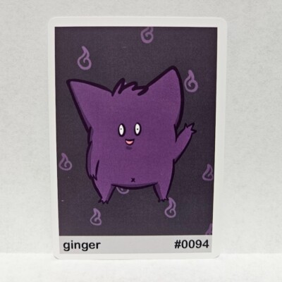 Pookiemoot Ginger #94 Gengar Parody Card Fan Art Derpy | eBay
