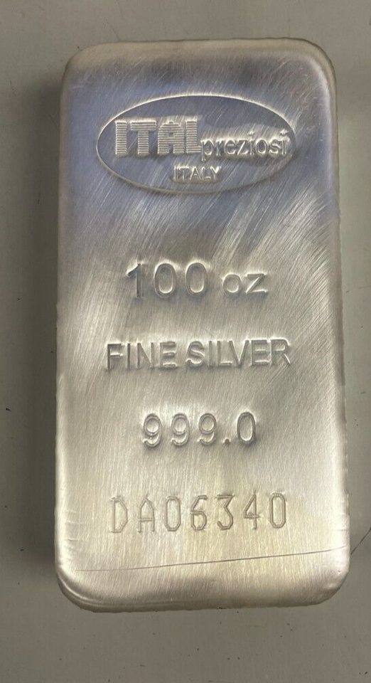 100 oz. Silver Bar .999 Fine Silver Bar - Mint Hallmark Varies | eBay