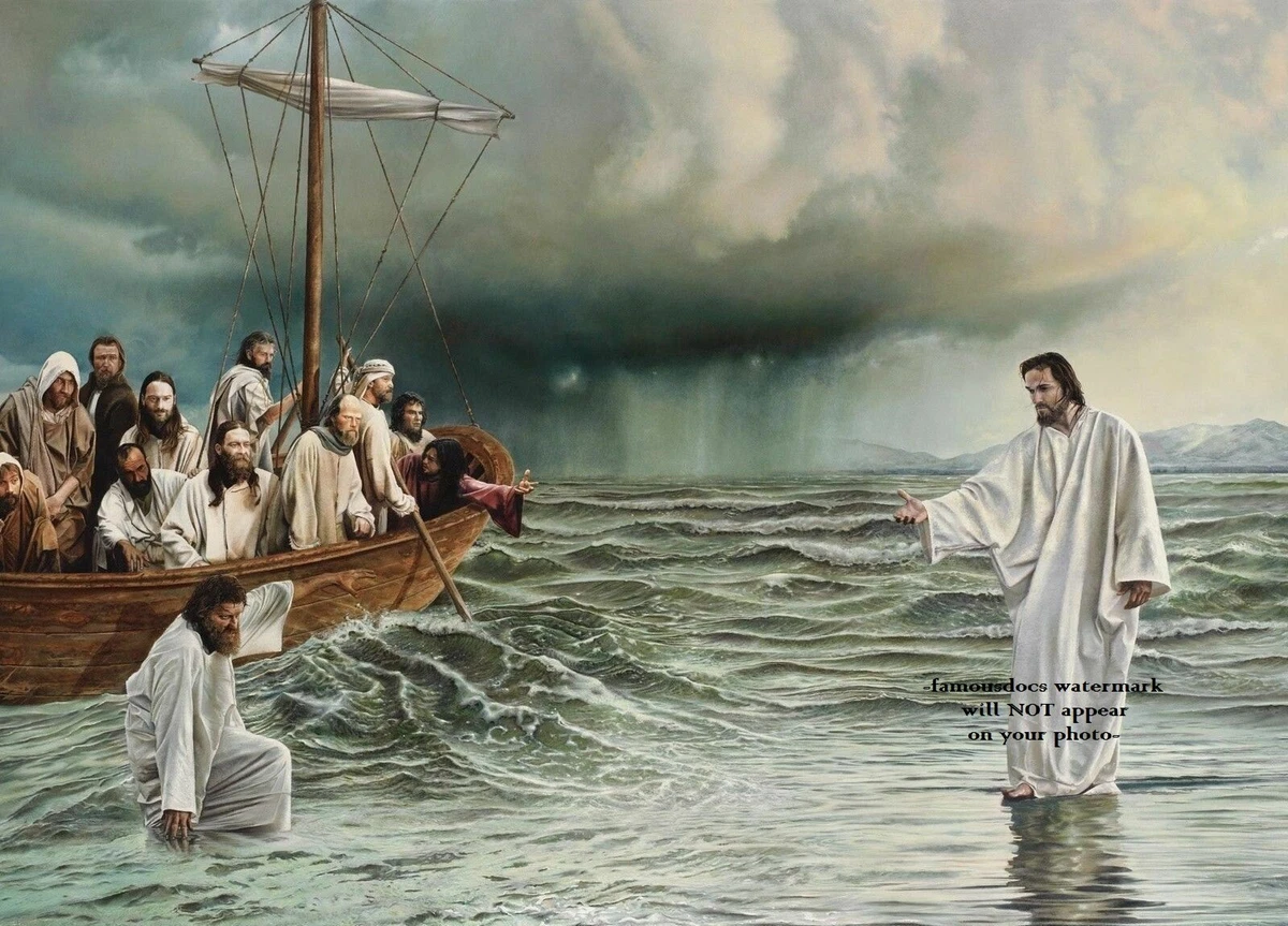 Jesus Walking With Disciples