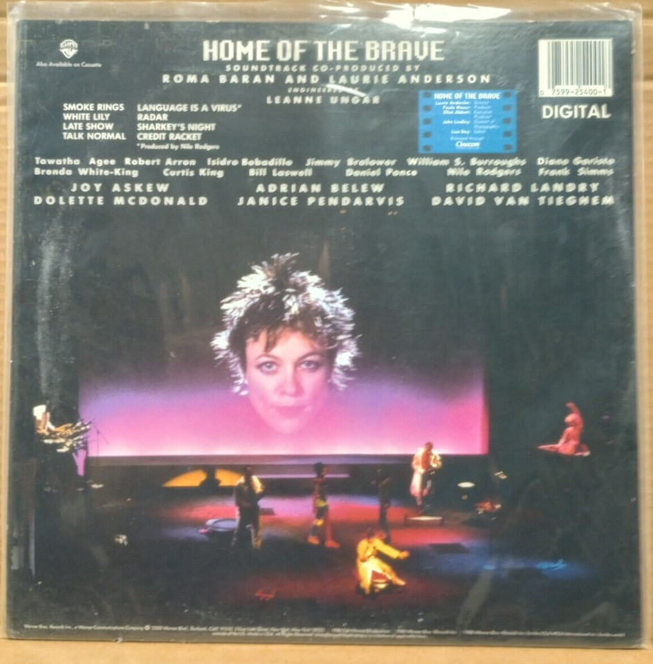 Laurie Anderson: Home of the Brave - US 1986 Warner Bros. LP | eBay