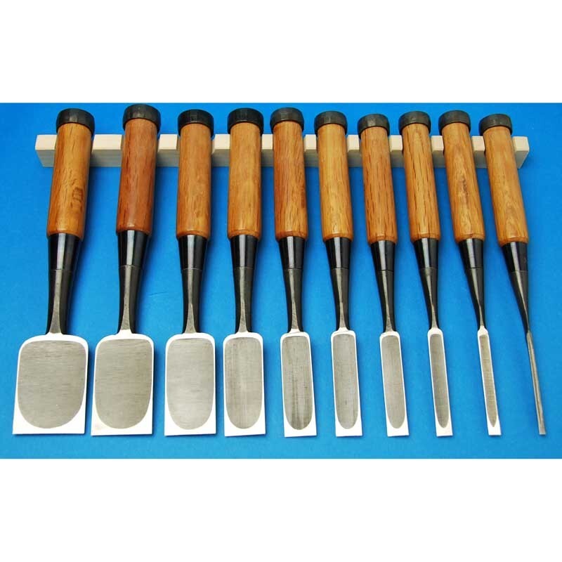 Fujihiro Japanese Shinogi Oire Nomi Dovetail Bench Chisel Set 10 Imai ...