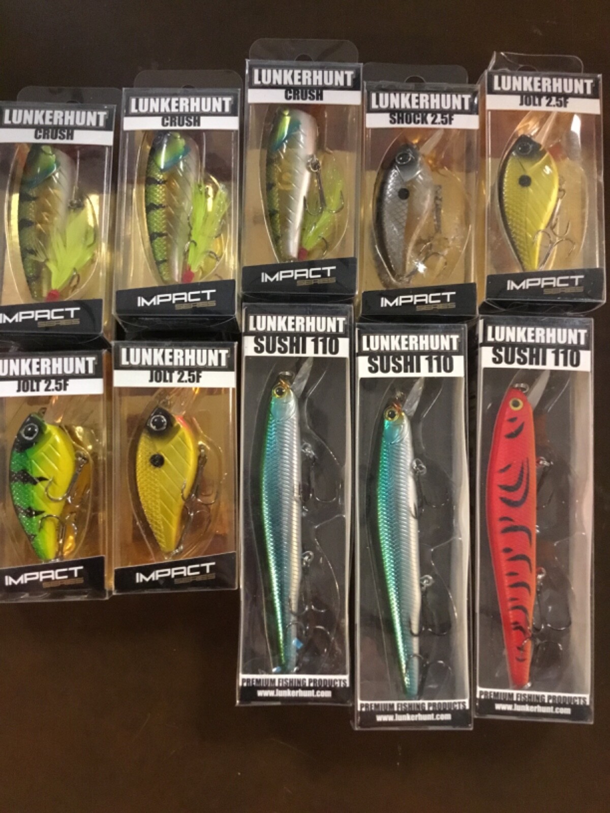 LUNKERHUNT (10) ASSORTED STYLES & COLORS LURES NEW LOOK FREE SHIPPING ...