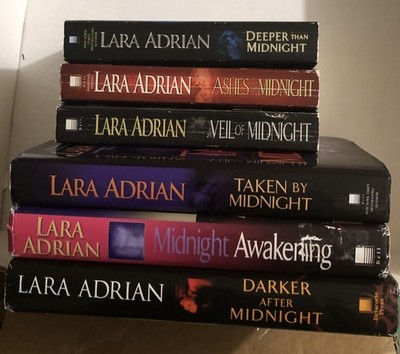 6 Book lot Lara Adrian Midnight Breed series vampire paranormal romance ...