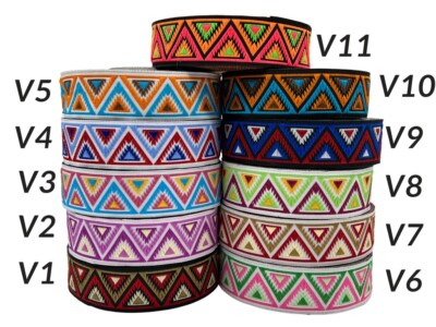 10yds Jacquard Woven Ribbon Trim Aztec 1 Inch | eBay