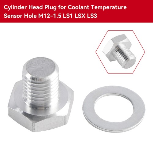 Cylinder Head Plug for Coolant Temperature Sensor Hole M12-1.5 LS1 LSX ...