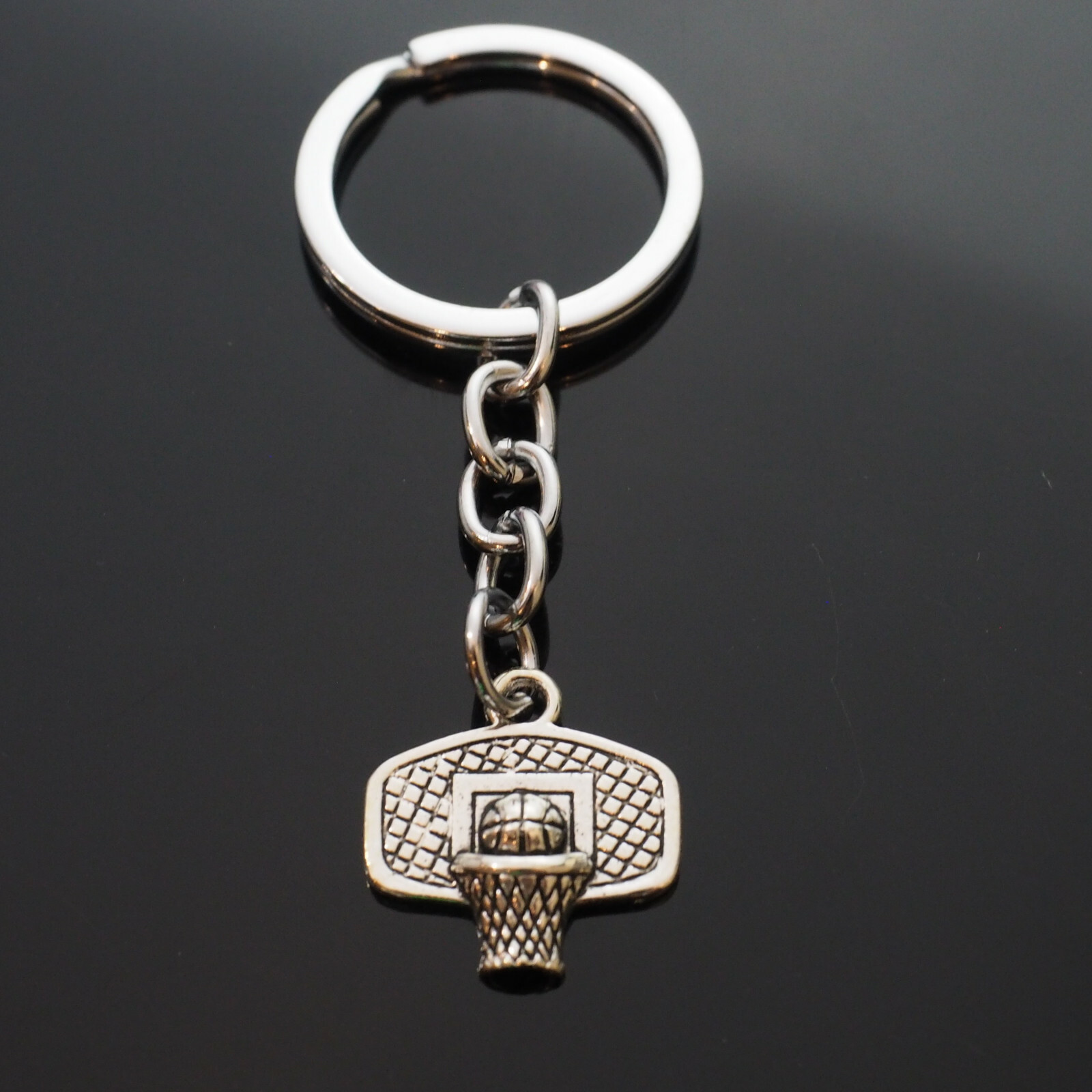 Basketball Hoop Backboard 20x19mm Key chain Love Keychain Player ...