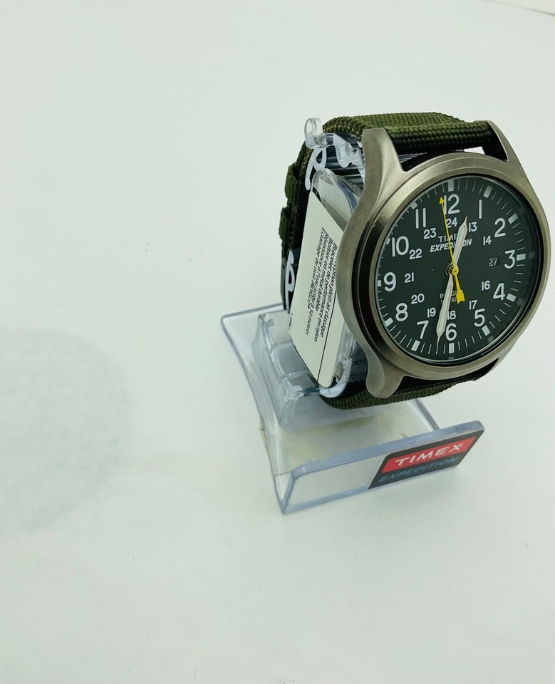 New for repair or parts Timex Expedition Scout T49961 40mm with Green ...