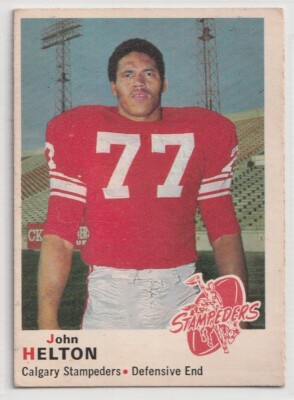 1970 OPC CFL Football #92 John Helton Calgary Stampeders RC | eBay
