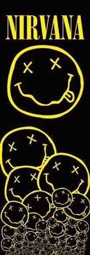 NIRVANA official wall flag / textile poster 150X50CM | eBay