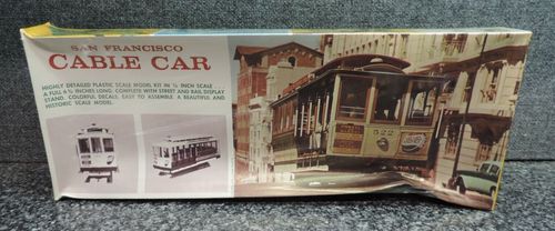Vintage Hawk San Francisco Cable Car Model Kit Unused 1967 Model No 517 ...
