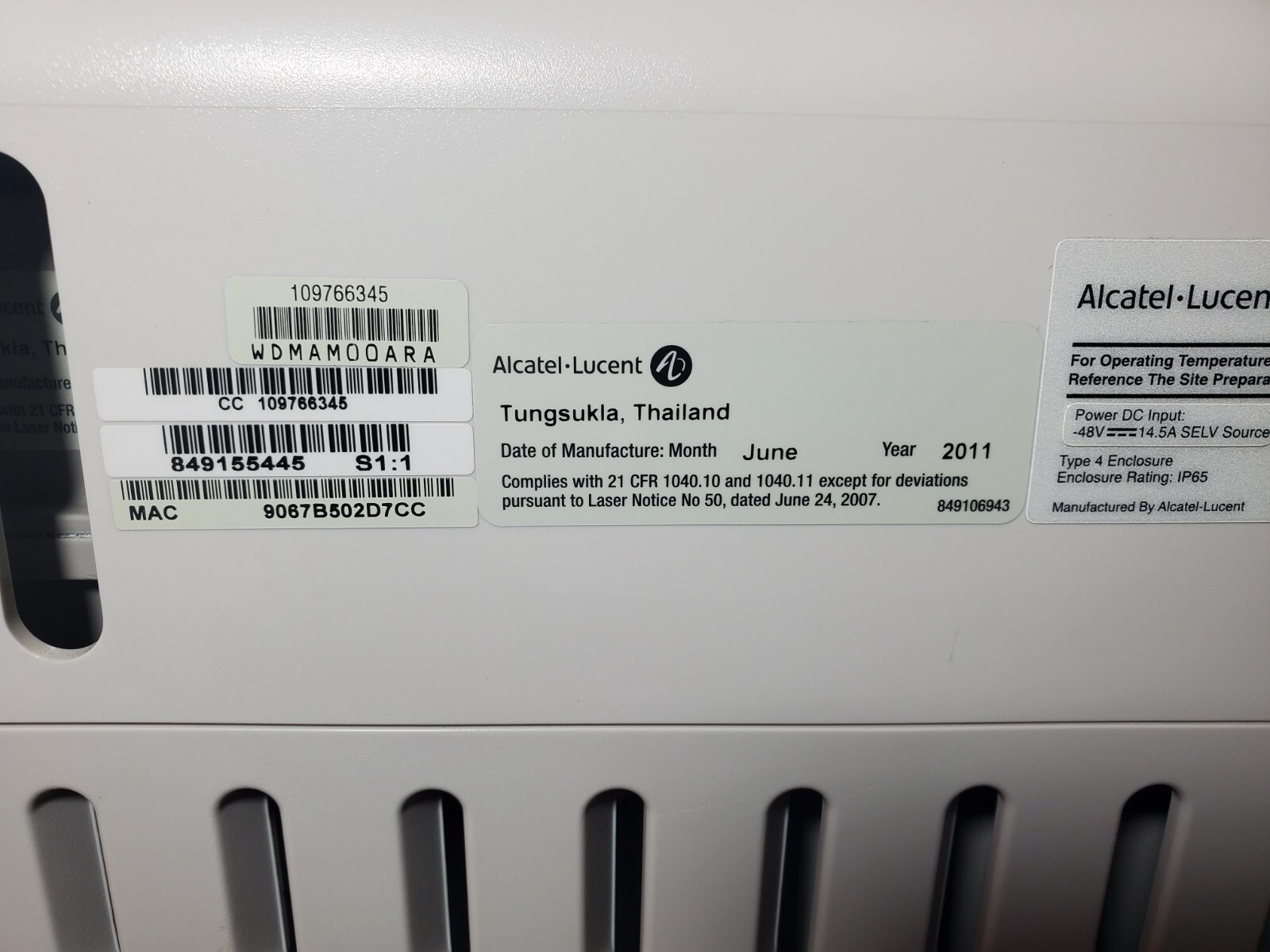 NEW Alcatel-Lucent Celestica 9442 RRH2x40-07-L Remote Radio Head (RRH ...