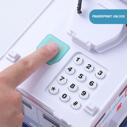 Creative Bank Money Saving Box Safe Car Truck Plastic Password for Kids ...