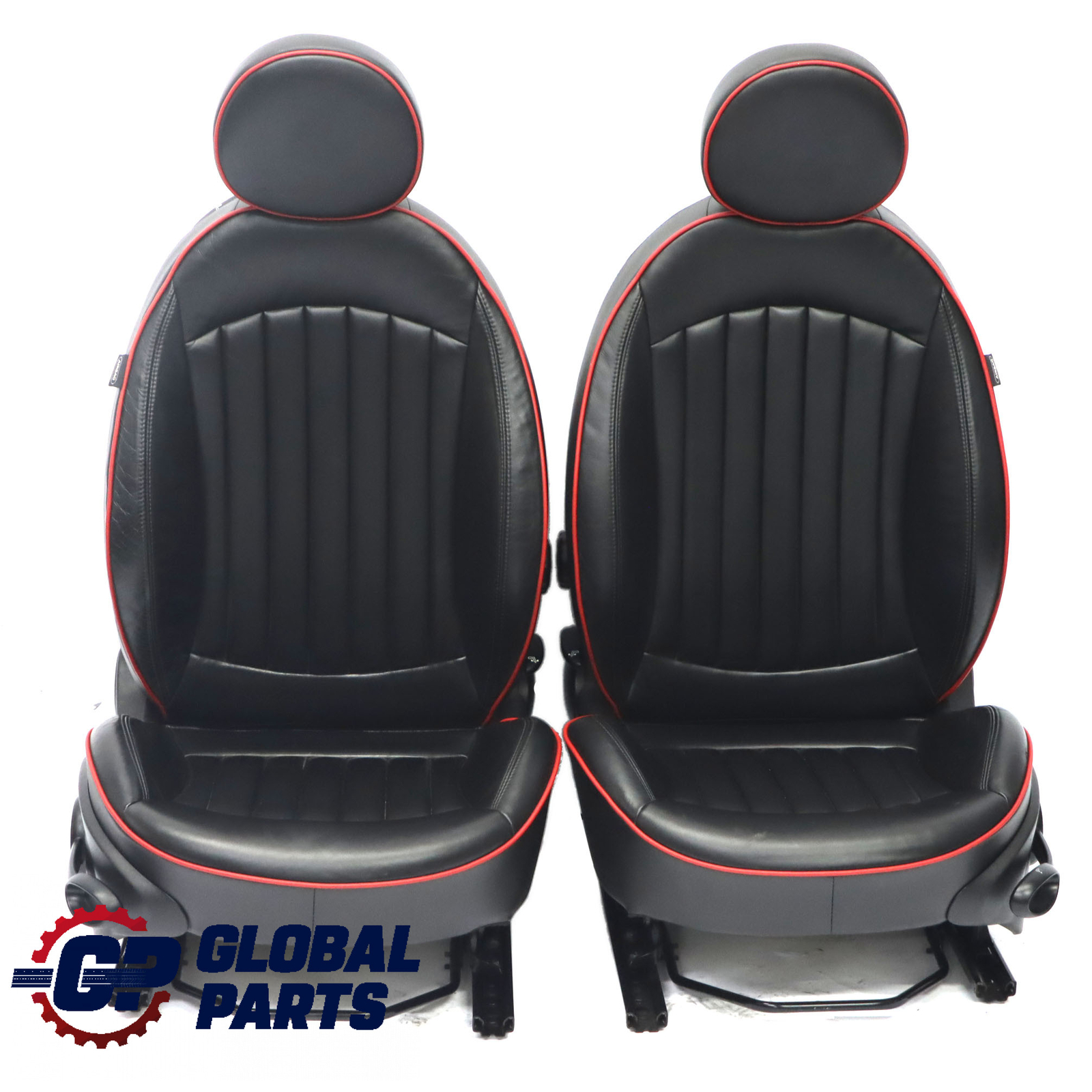 Mini R56 JCW Heated Sport GP2 Leather Championship Red Seats Front Rear ...