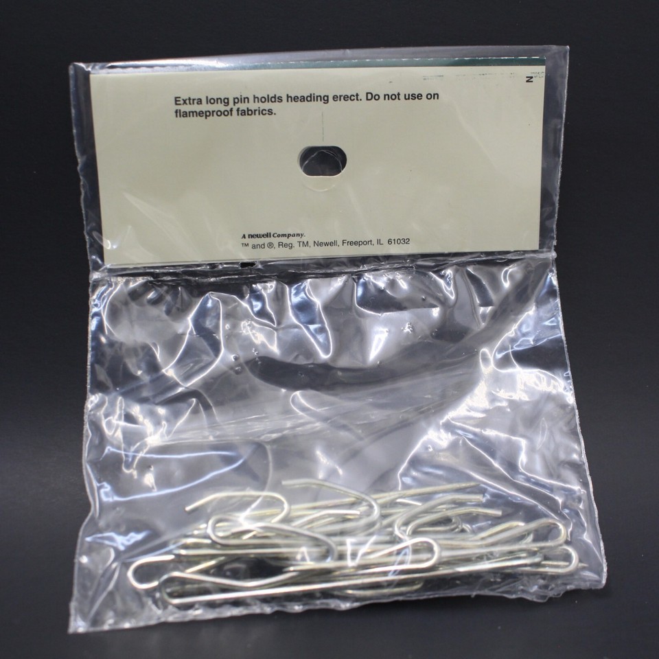 (2)14 Kirsch Pin-On Hooks for Drapery Curtain Use W/Traverse Rods 2.75 ...