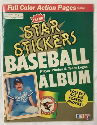 1984 Fleer Star Stickers Baseball Album 32 Pages - 95% Complete | eBay