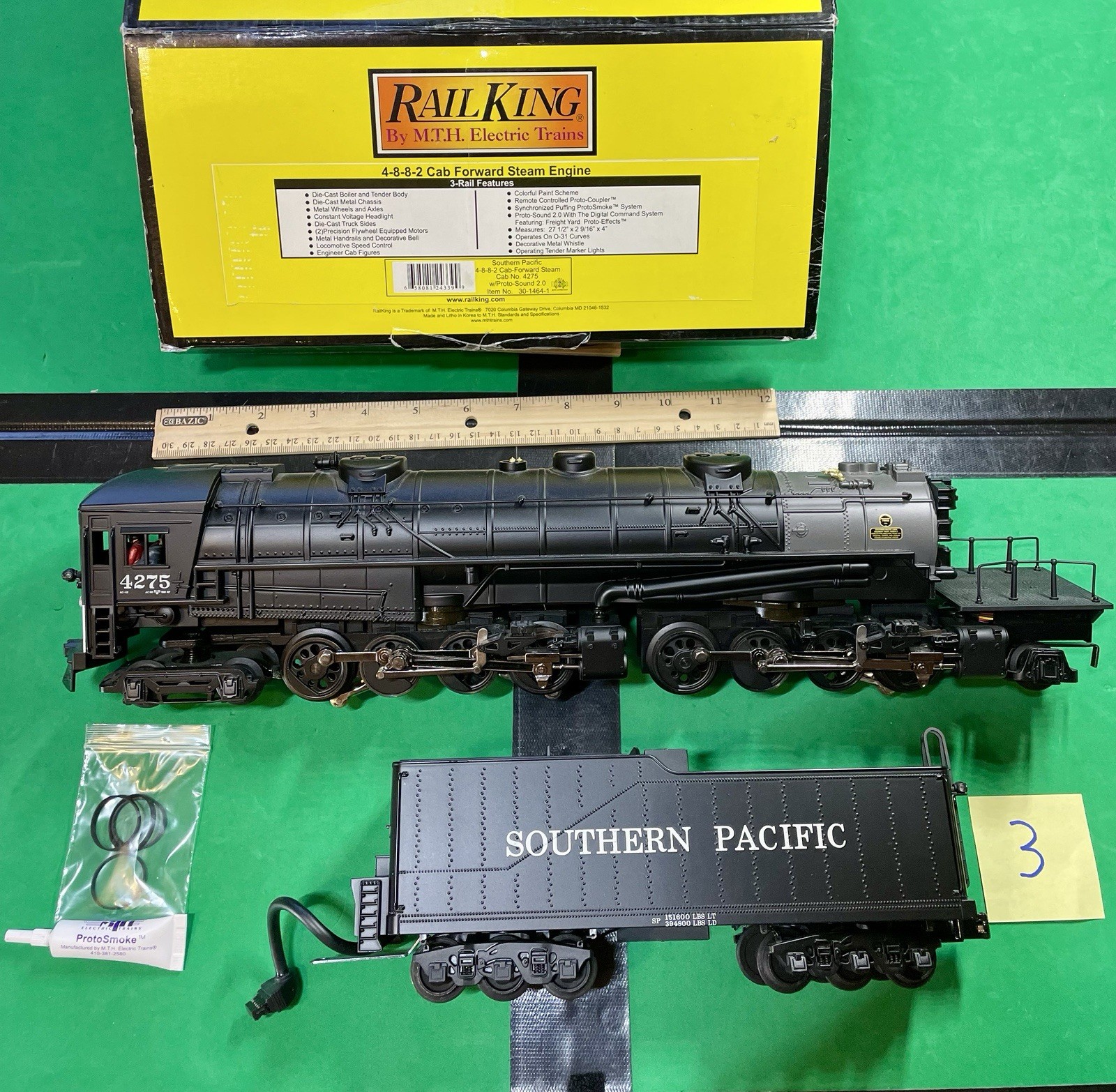 RailKing MTH Southern Pacific 4-8-8-2 Cab Forward Steam Train Cab 4275 ...