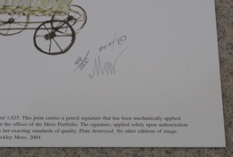 "June's Baby" by P. Buckley Moss 2004 Offset Lithograph Print Signed ...