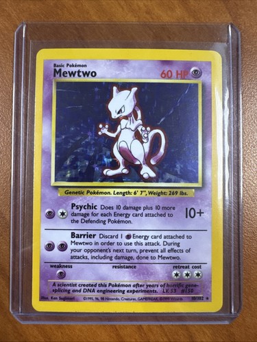Mewtwo 010/102 Base Set Holo (GRADE WORTHY!!) | eBay