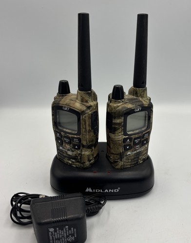 Midland GXT 895 X-Tra-Talk Walkie Talkie Set With Charging Station Camo ...