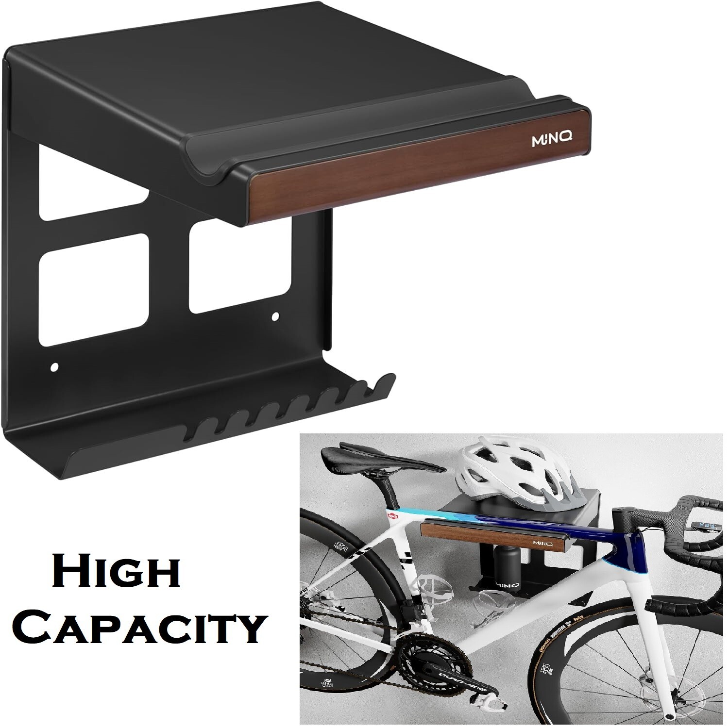 Bicycle Rack Storage Horizontal Bike Rack Wall Mount Storage Shelf ...