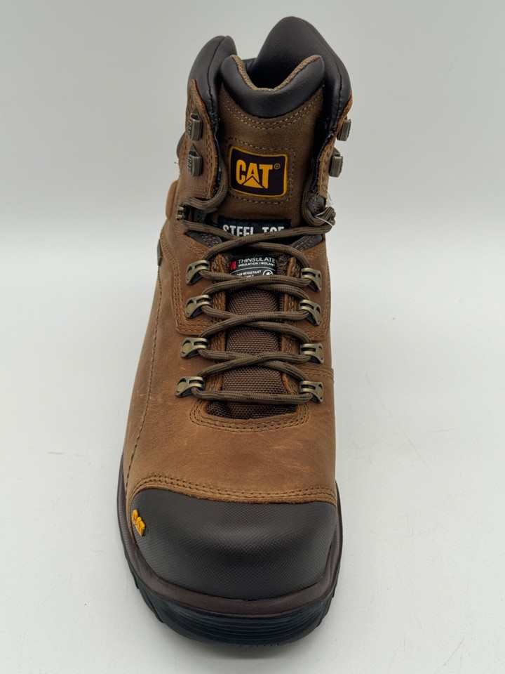 NEW CATERPILLAR Diagnostic Hi SZ 12 W MEN STEEL TOE IN DARK BEIGE ...