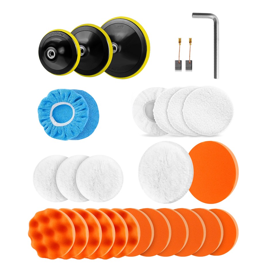 7" 5000W Car Polisher Buffer Polishing Machine Kit Waxing Tool Buffing ...