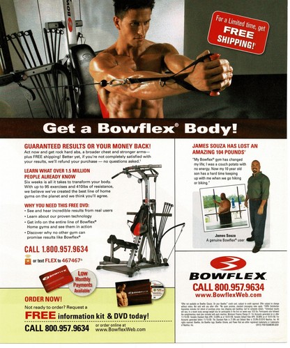 2010 Bowflex Home Gym Vintage Print Ad Weight Strength Training Body ...