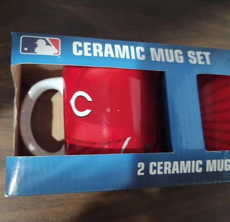 MLB Cincinnati Reds Ceramic Coffee Mug Set Boxed Boelter Brands | eBay