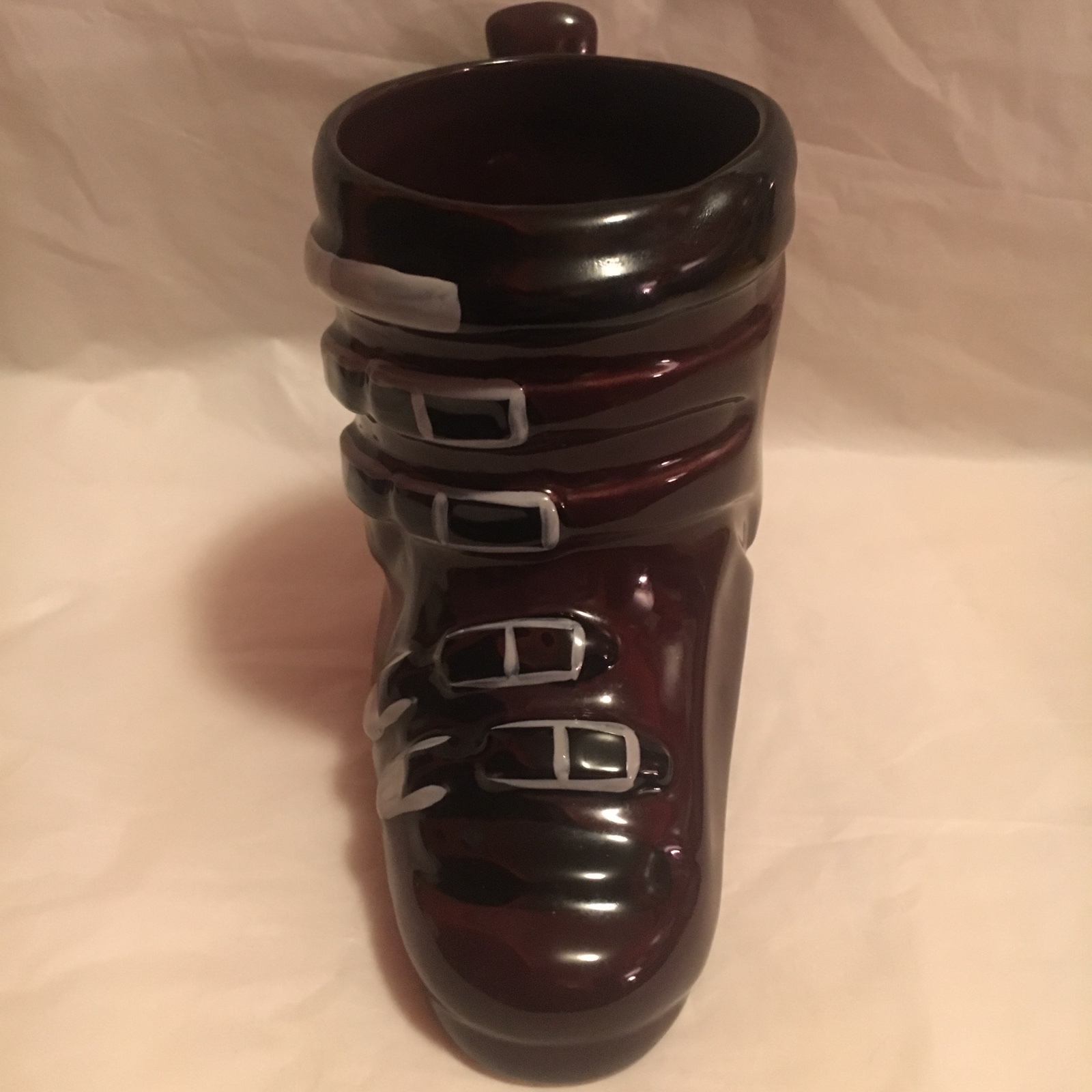 heavy duty KAHLUA promo mug--SKI BOOT logo ANYTHING GOES coffee liqueur ...