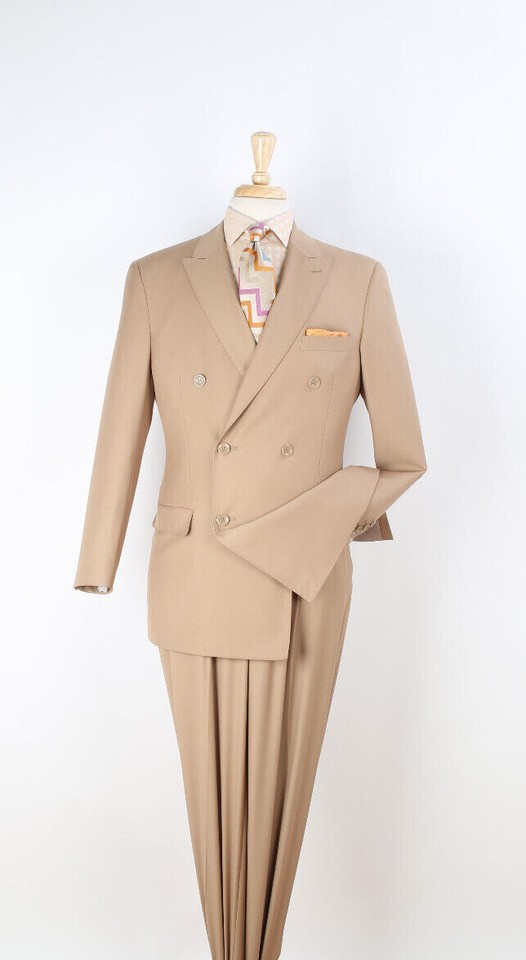 Apollo King Men's 2pc Double Breasted Business Suit | eBay
