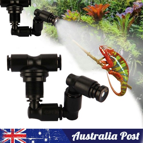 Reptiles Terrarium Mist Sprinkler 360° Adjustable Rainforest Pet ...