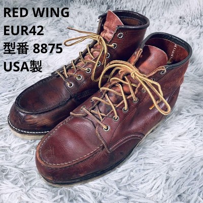 Red Wing 8875 Irish Moc Work Boots Brown Leather Men's US-9E Used | eBay