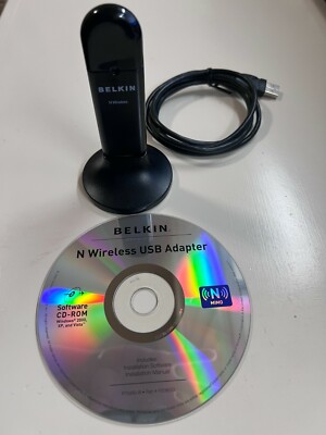 Belkin N Wireless USB Adapter Z528 N10117 with CD software driver. | eBay
